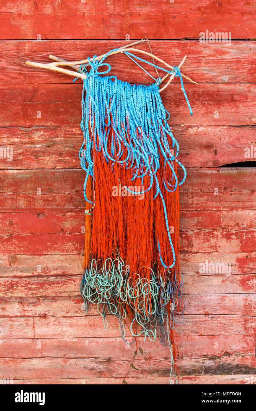 Hanging fishing net hi-res stock photography and images - Alamy