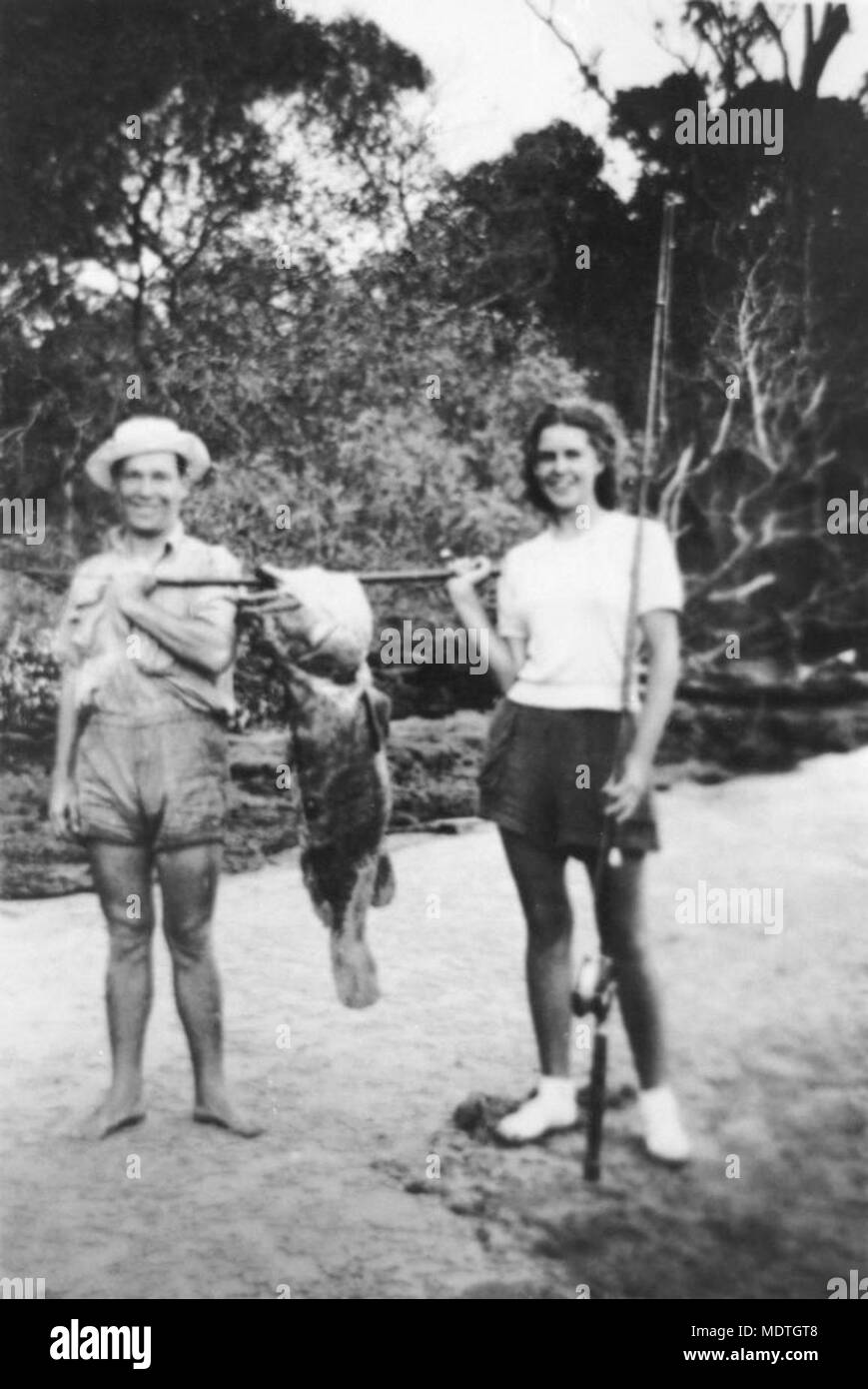 Large Rock Cod caught at the White Patch, Bribie Island Stock Photo - Alamy