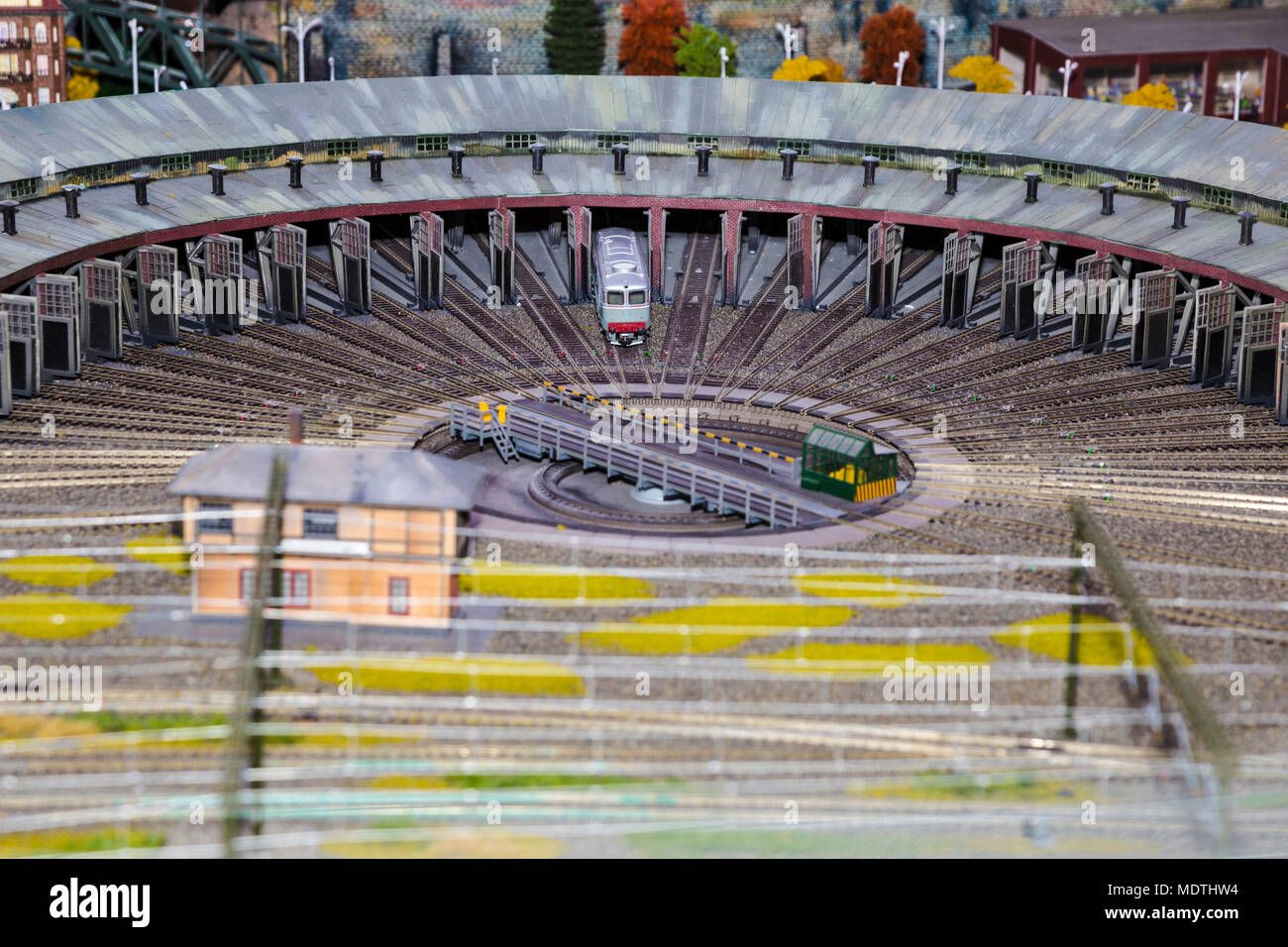 the only train stands in the depot layout, the background image ...