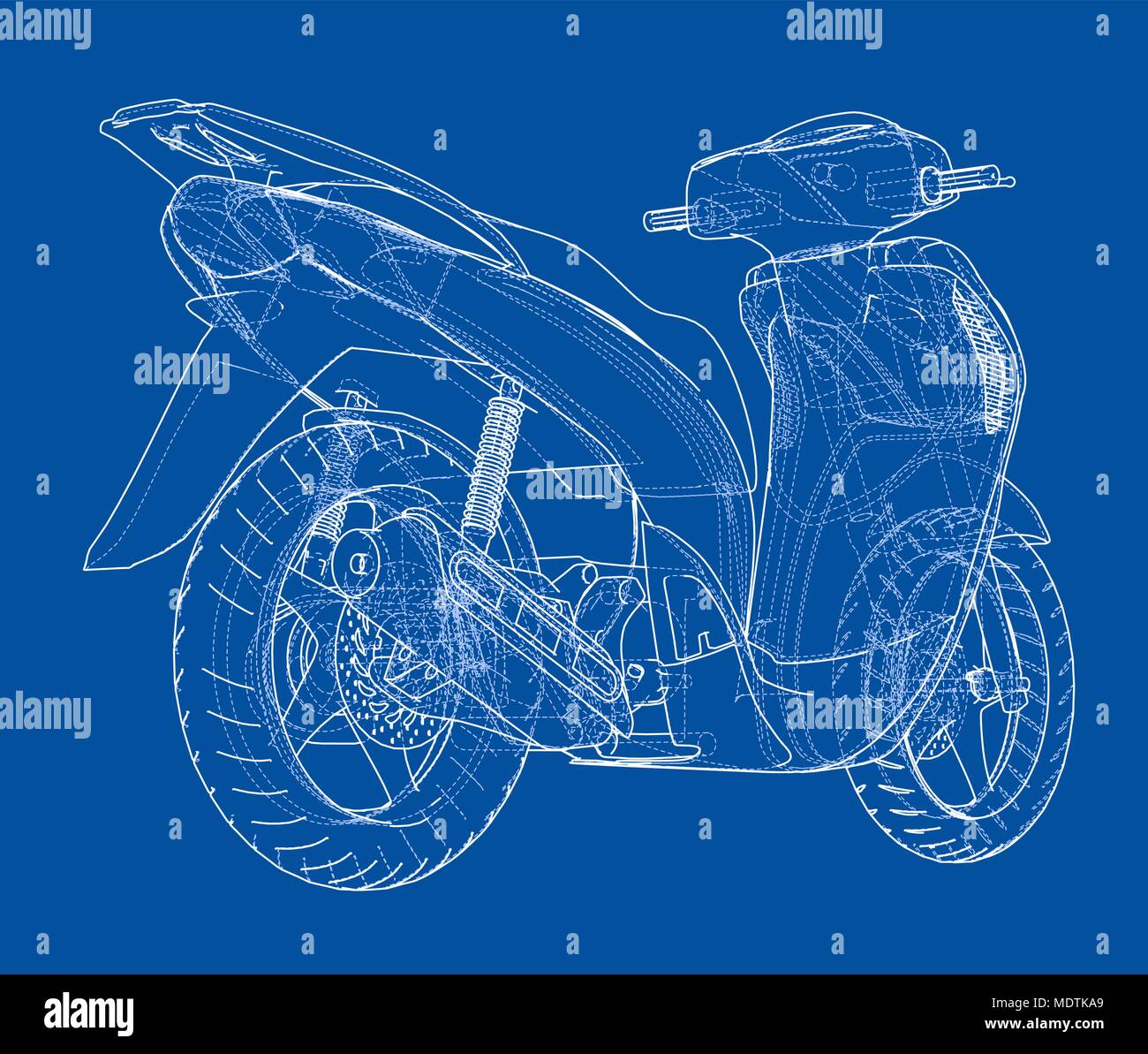 Scooter outline concept. Vector Stock Vector Image & Art - Alamy