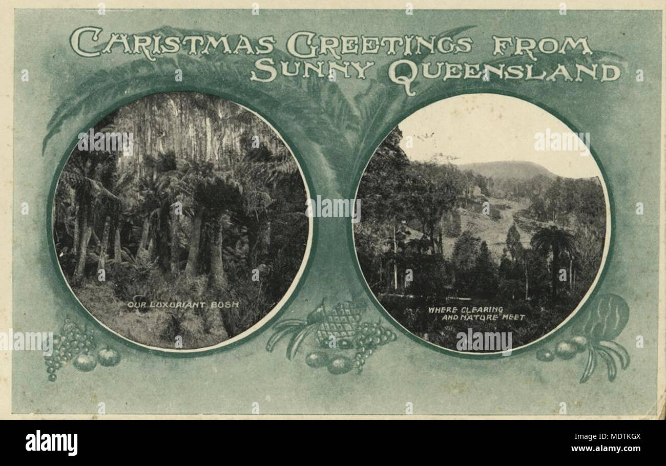 Christmas greetings from sunny Queensland Stock Photo - Alamy