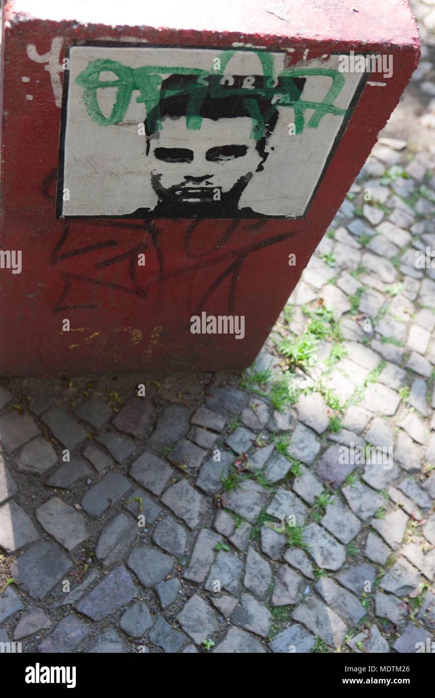 Germany, Berlin, Prenzlauer Berg, street, subversive graffitis ...