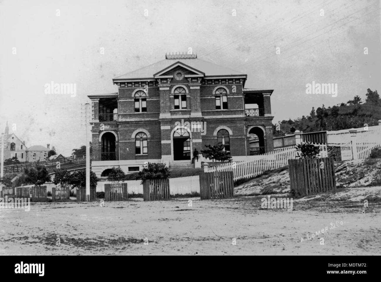 Roma Street Police Barracks in Brisbane 1883 Stock Photo - Alamy