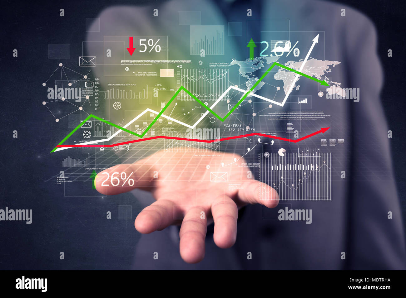 Detailed financial plan in the hands of a businessman Stock Photo - Alamy