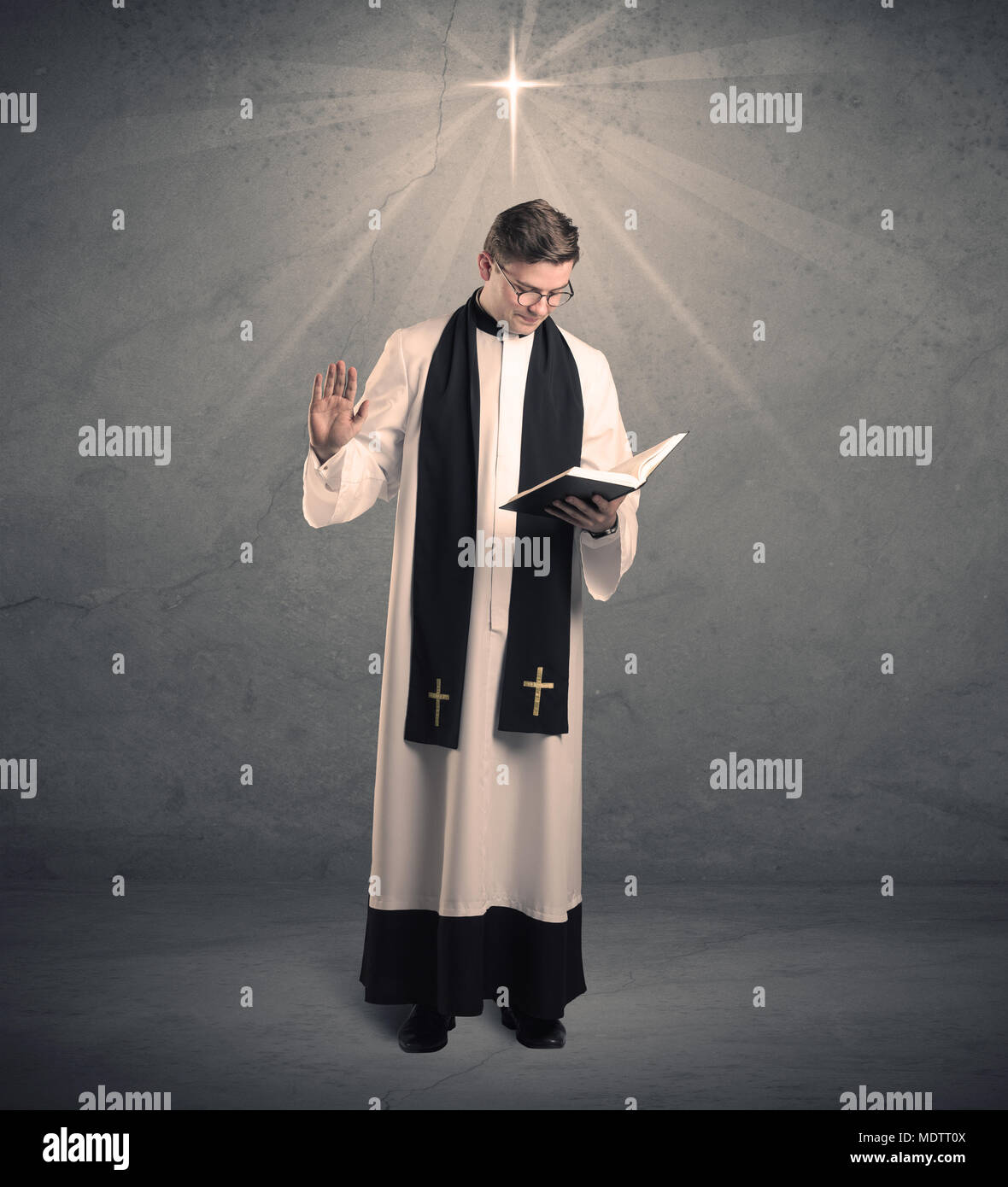 Priest Giving Blessing