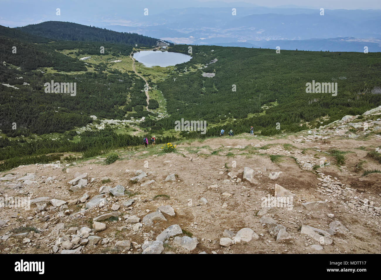 Panoramic view of Bezbog Lake, Pirin Mountain, Bulgaria Stock Photo - Alamy
