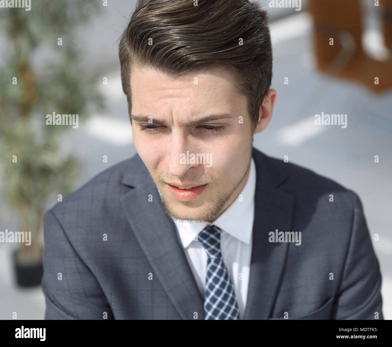 Closeup front view young content hi-res stock photography and images ...