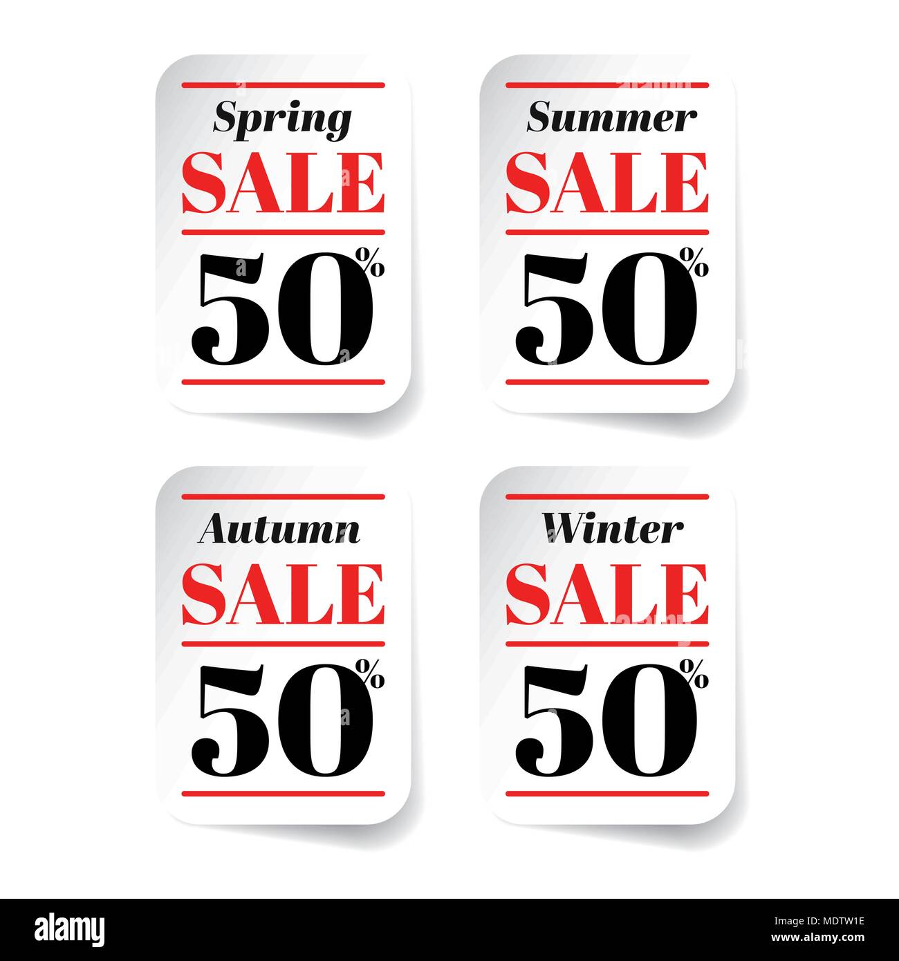 Spring summer autumn winter Cut Out Stock Images & Pictures - Alamy