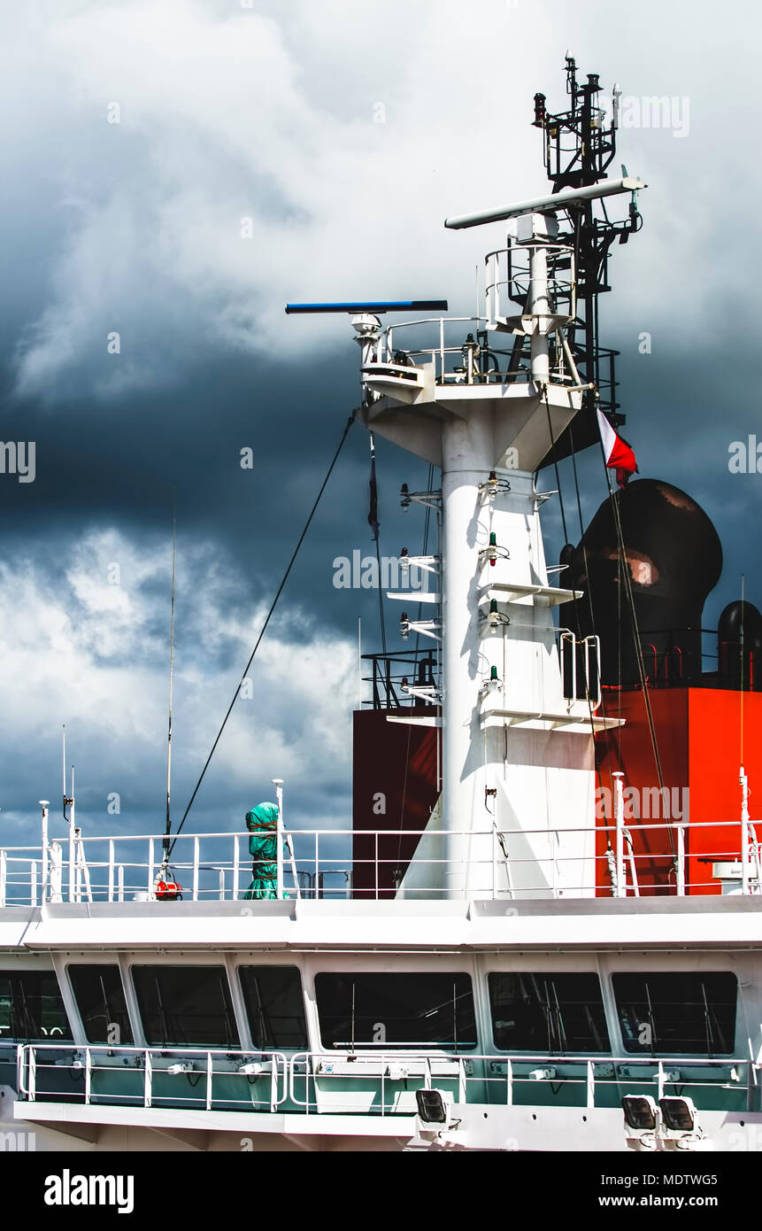 Ship control bridge Stock Photo - Alamy