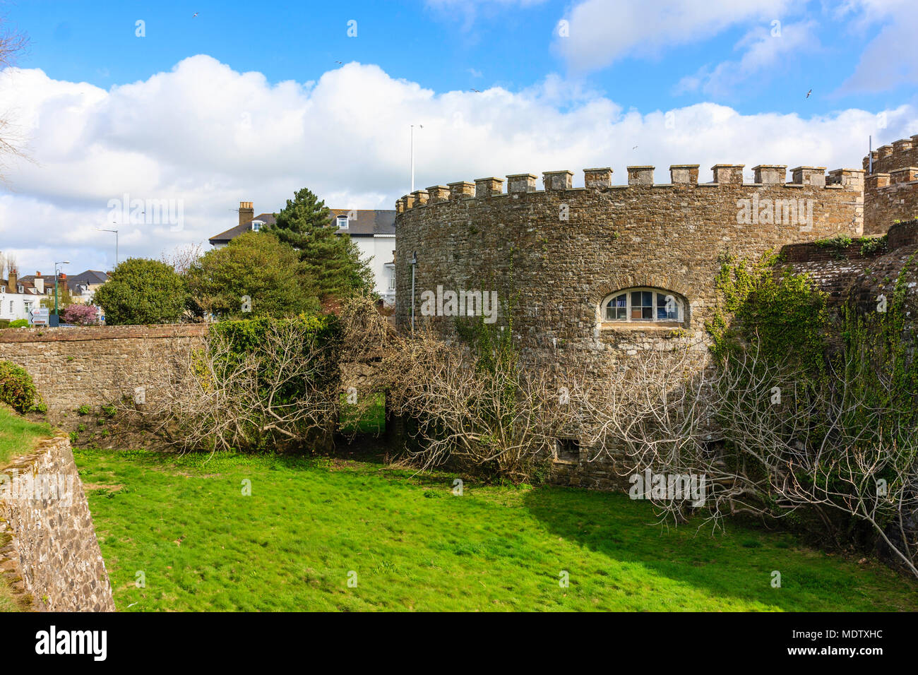 Deal castle, one of the finest Tudor artillery forts in England. Dry ...