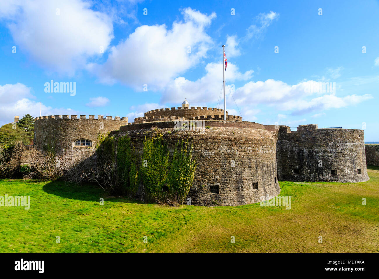 Deal Castle, one of the finest Tudor artillery castles in England. Dry ...
