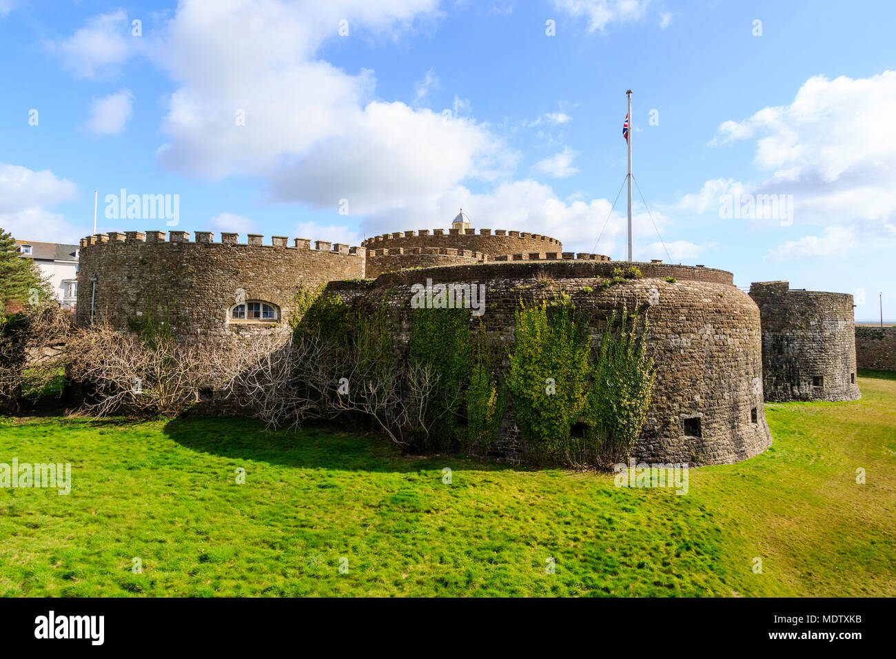 Deal Castle, one of the finest Tudor artillery castles in England. Dry ...
