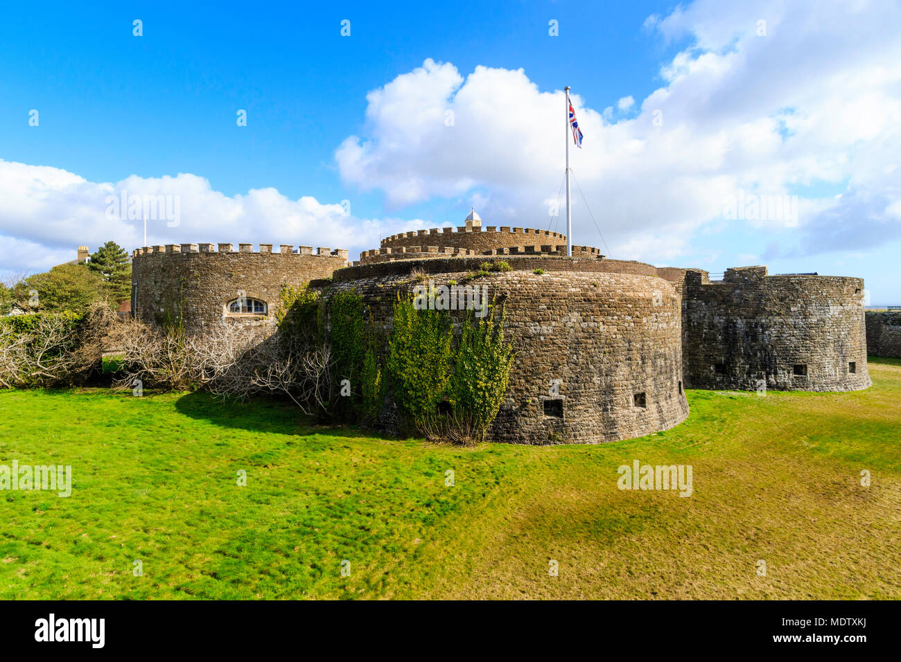 Deal Castle, one of the finest Tudor artillery castles in England. Dry ...