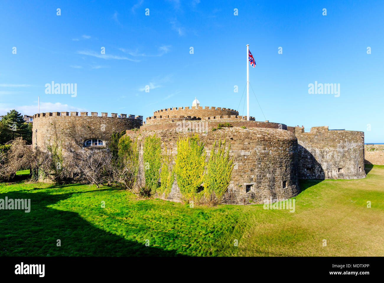 Deal Castle, one of the finest Tudor artillery castles in England. Dry ...