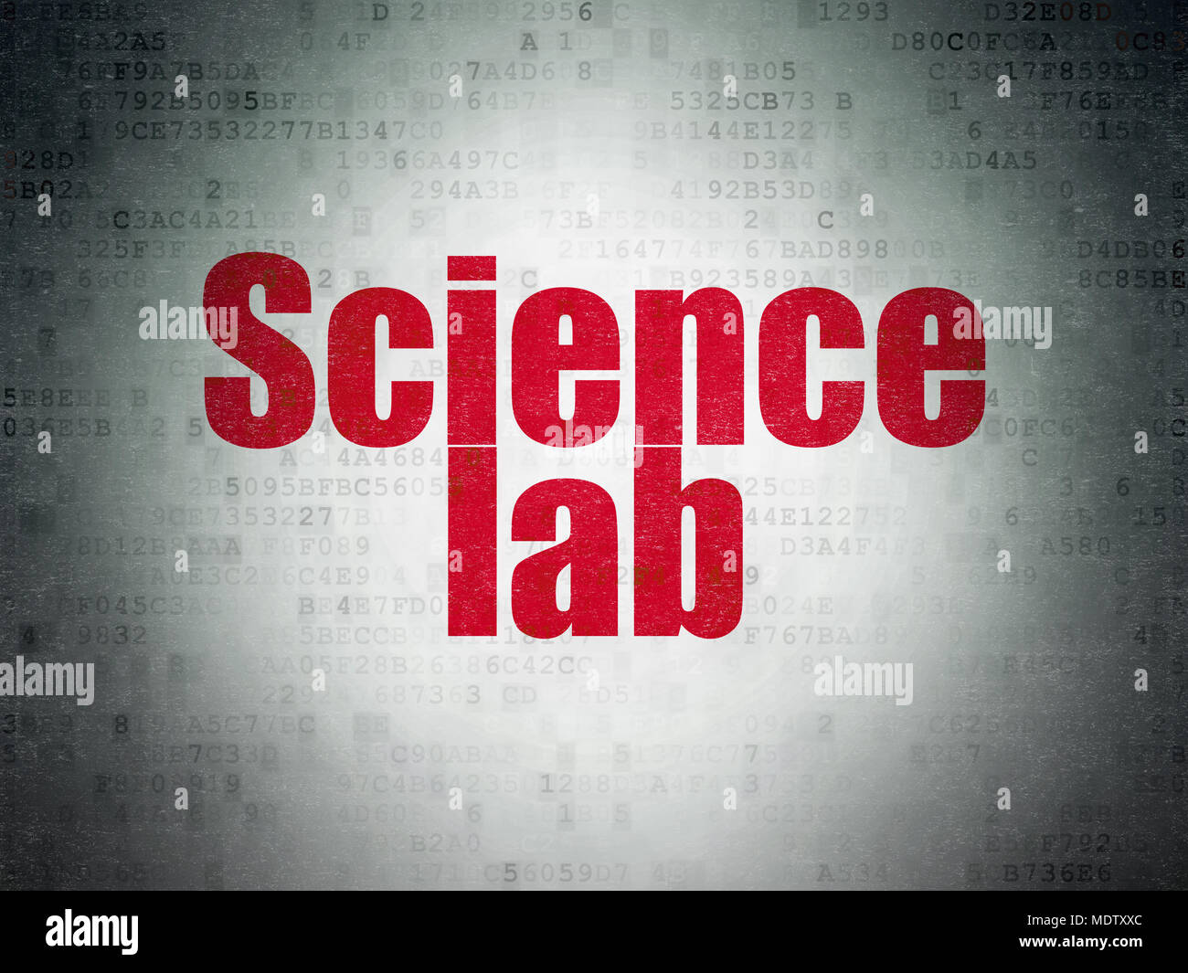 Science concept: Painted red word Science Lab on Digital Data Paper ...