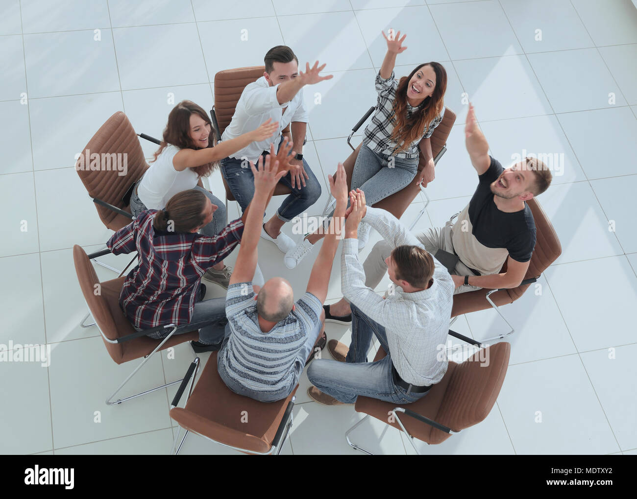 concept of successful work.creative team Stock Photo - Alamy