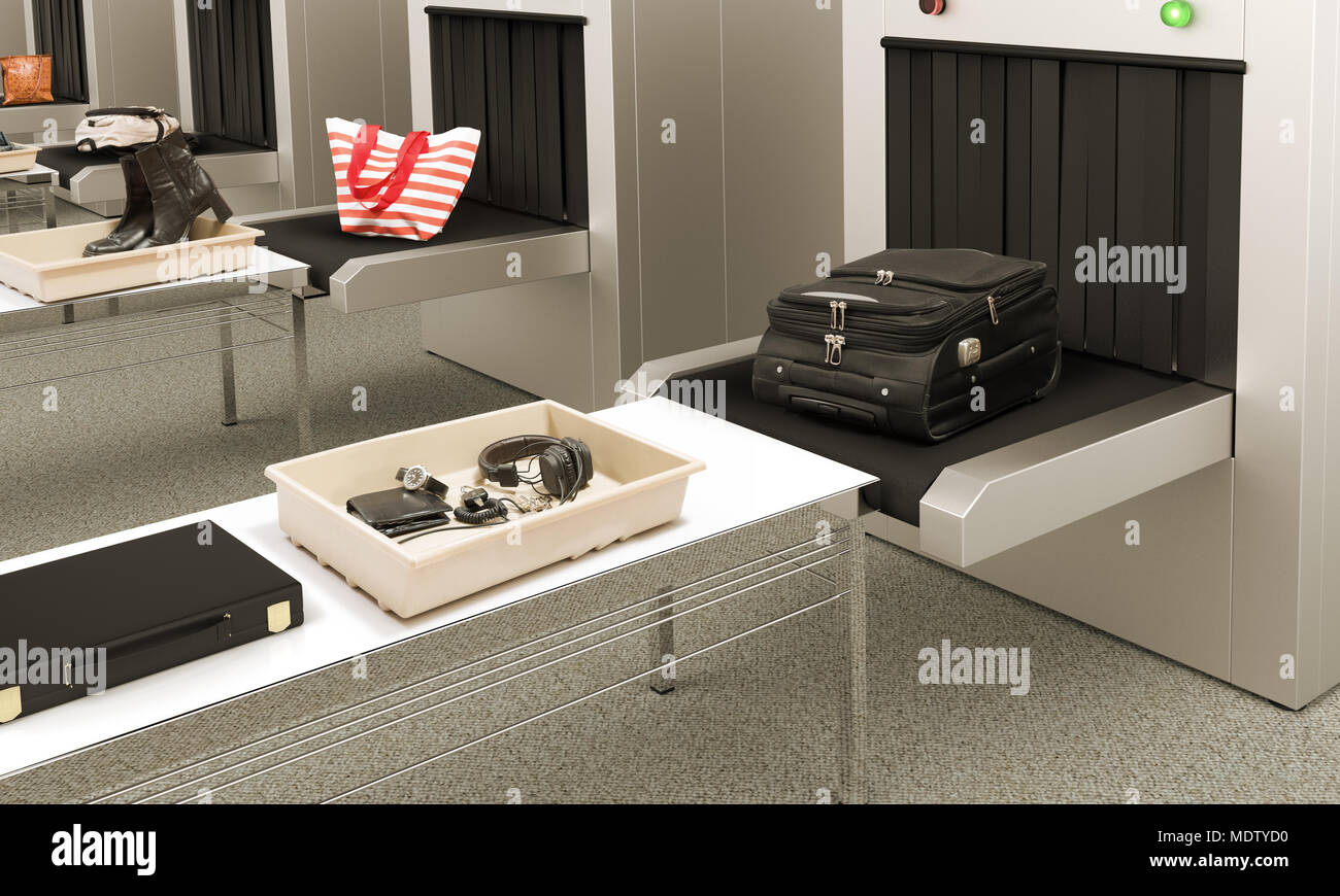 Security check people airport hi-res stock photography and images - Alamy