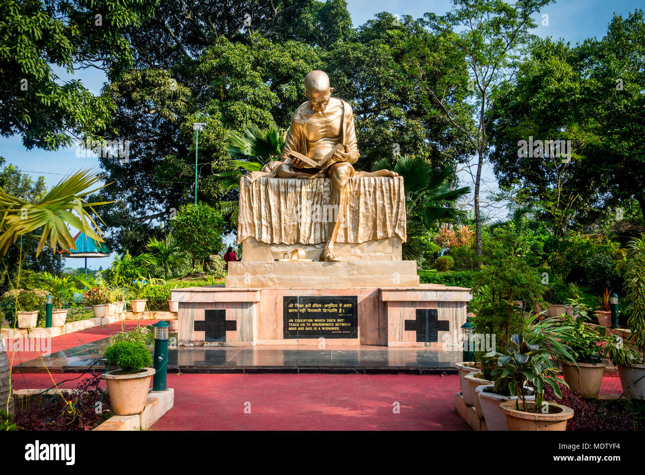 Mahatma Gandhi. The landmark monument in port Blair Andaman and Nicobar ...