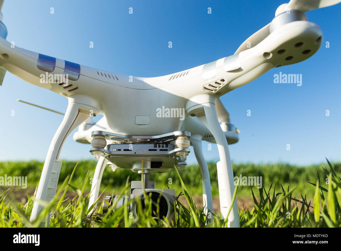 quadcopter outdoors, aerial imagery and tech hobby, recreation concept ...
