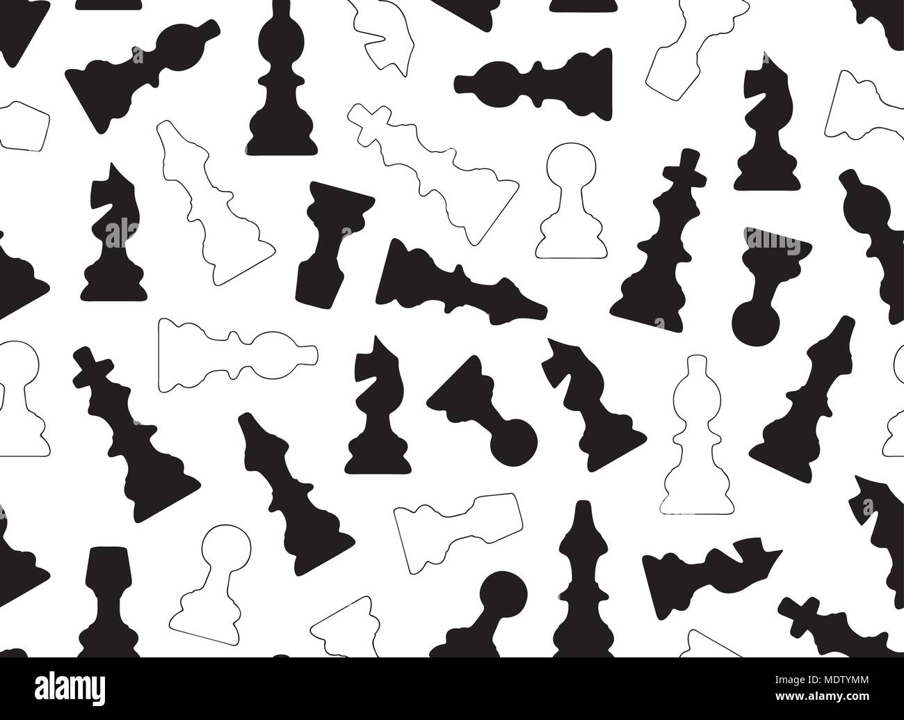 Scattered chess piece pieces hi-res stock photography and images - Alamy