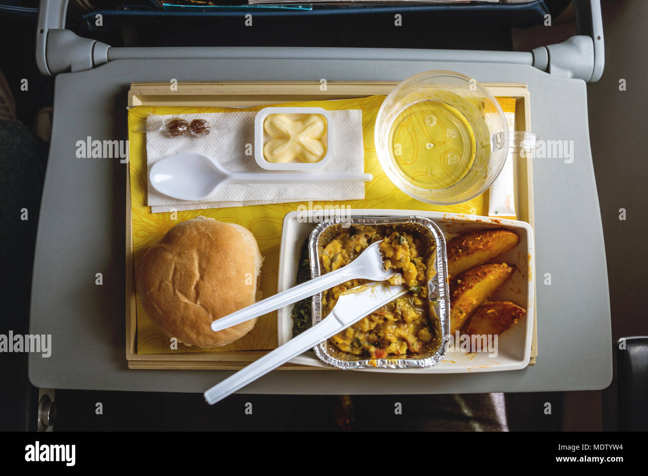 Folding airplane table hi-res stock photography and images - Alamy