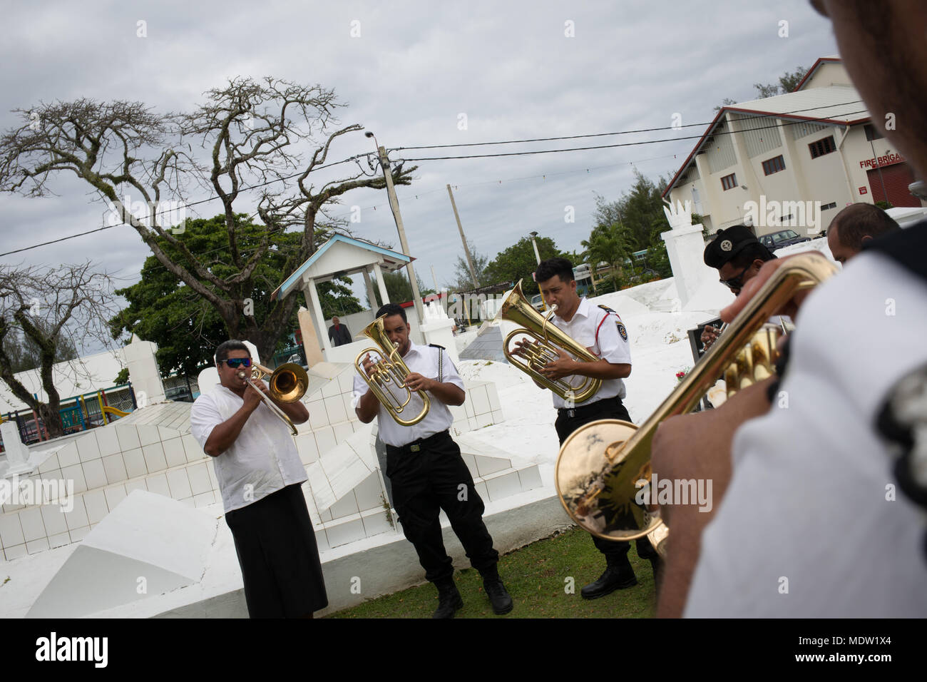 Church service with Brownies, Boys Scouts and Rangers in attendance, in ...