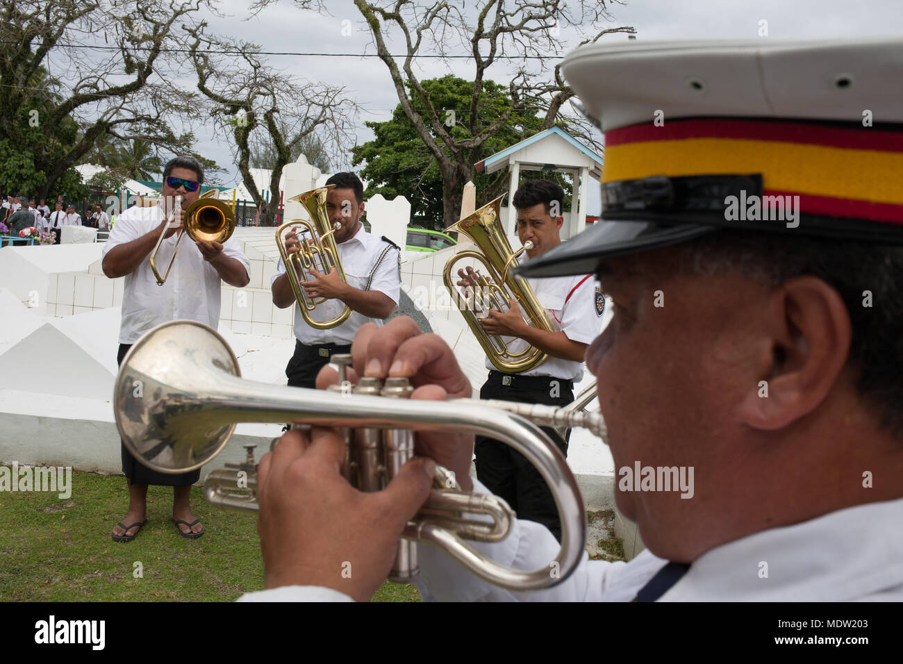 Church service with Brownies, Boys Scouts and Rangers in attendance, in ...