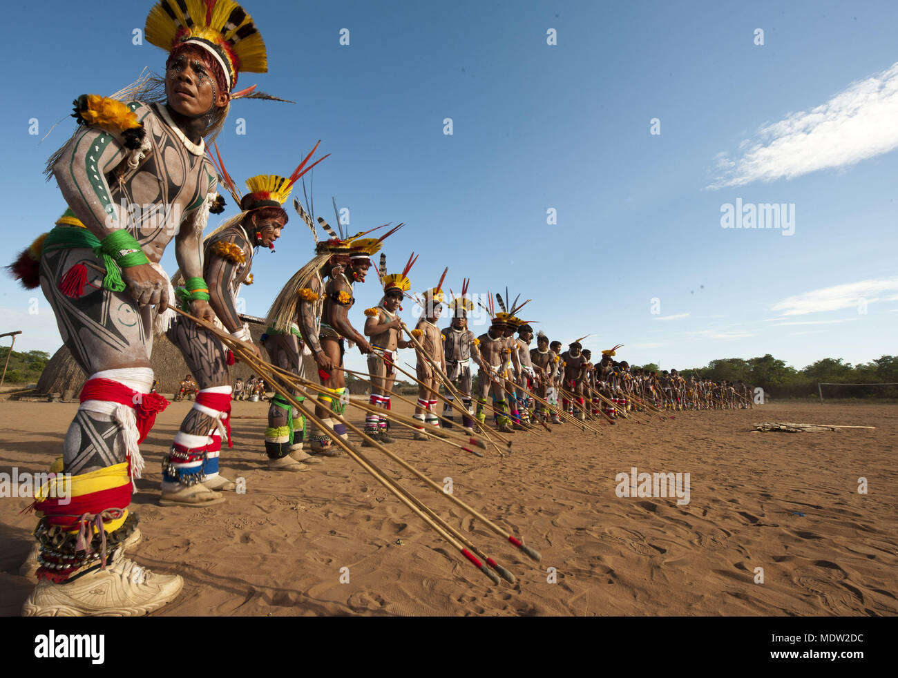 Indians Kalapalo Village Aiha Jawari vying with Wuaja ethnicity ...