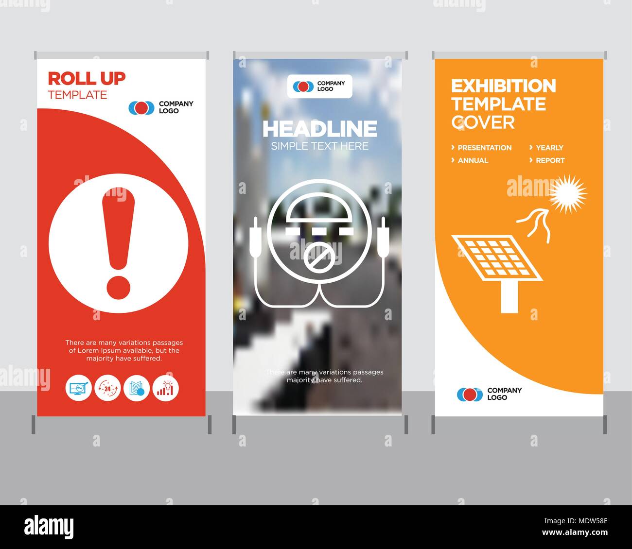 solar battery modern business roll up banner design template, energy ...