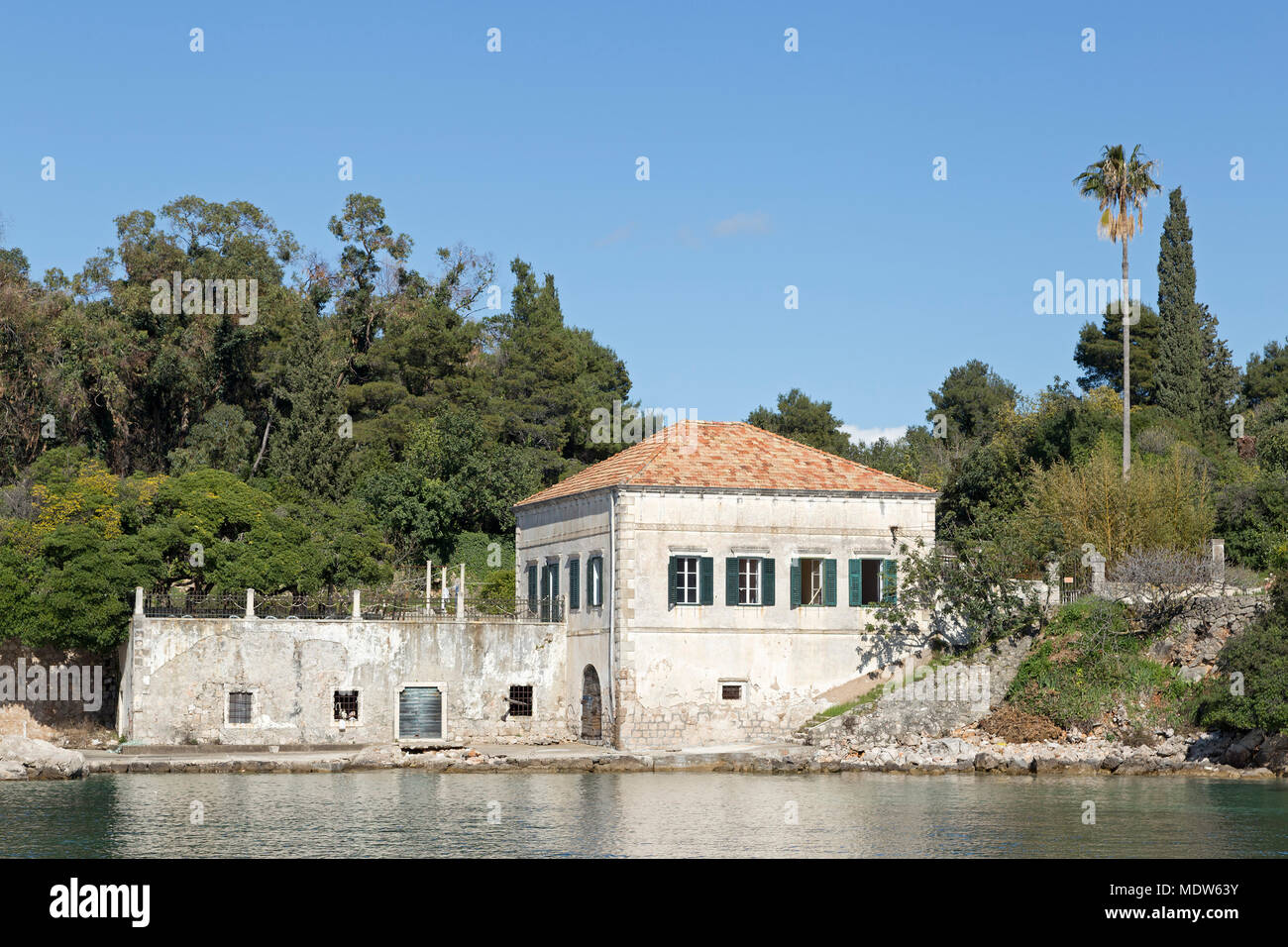 house, Donje Čelo, Koločep Island, Elaphite Islands, Dalmatia, Croatia ...