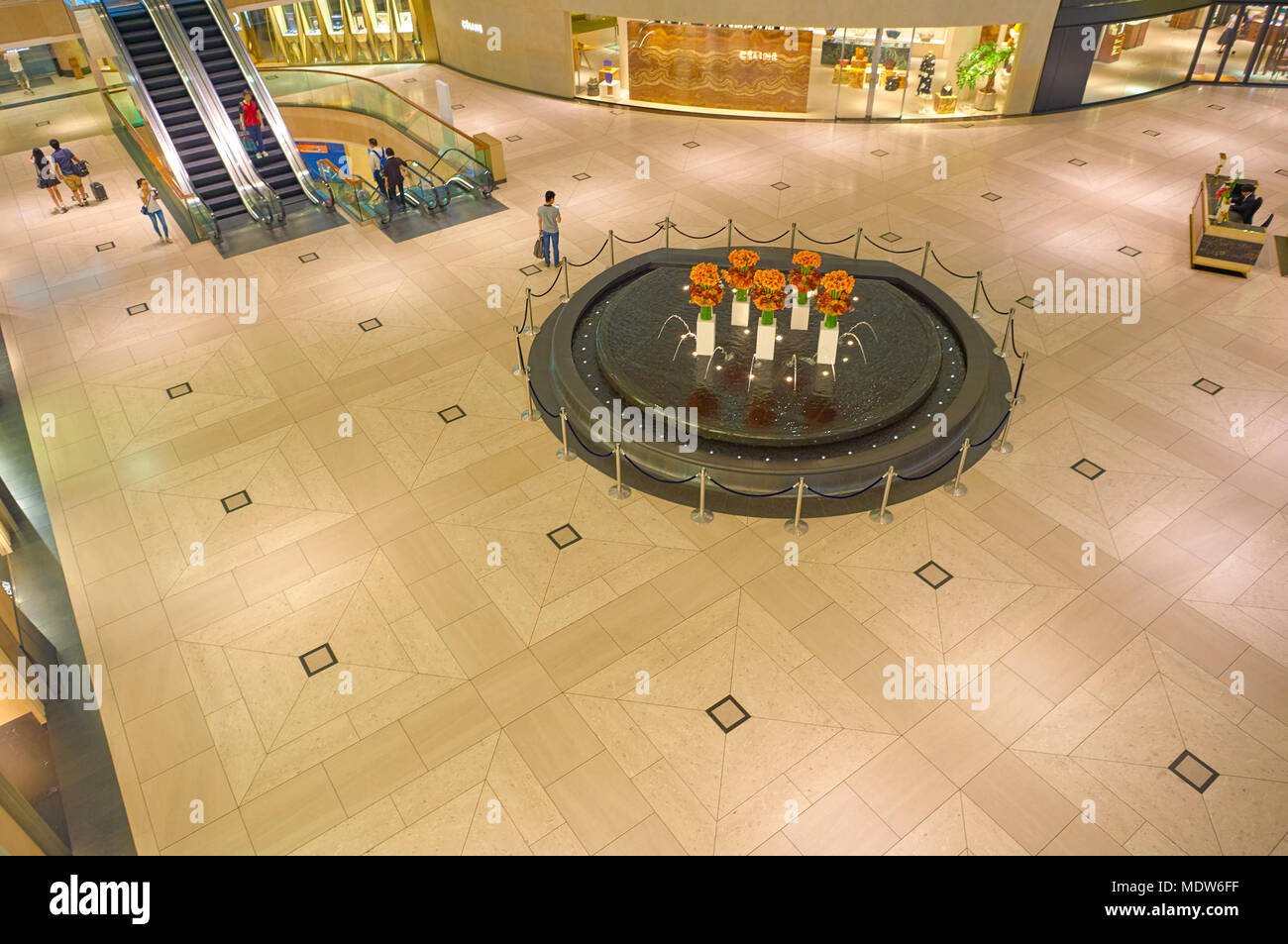 HONG KONG - OCTOBER 25, 2015: inside the Landmark shopping mall. The ...
