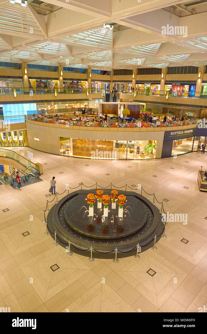 HONG KONG - OCTOBER 25, 2015: inside the Landmark shopping mall. The ...