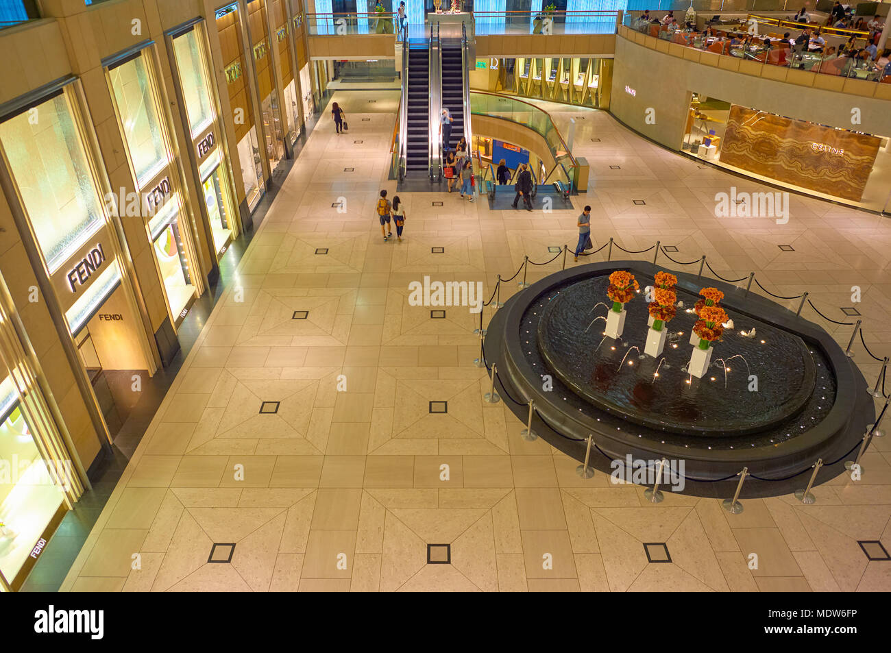 HONG KONG - OCTOBER 25, 2015: inside the Landmark shopping mall. The ...