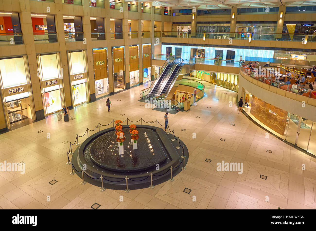 HONG KONG - OCTOBER 25, 2015: inside the Landmark shopping mall. The ...