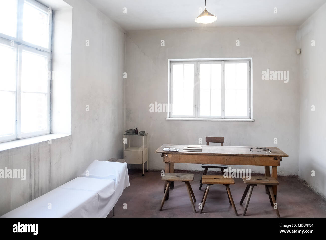 Oswiecim / Poland - 02.15.2018: Infirmary room in Auschwitz ...