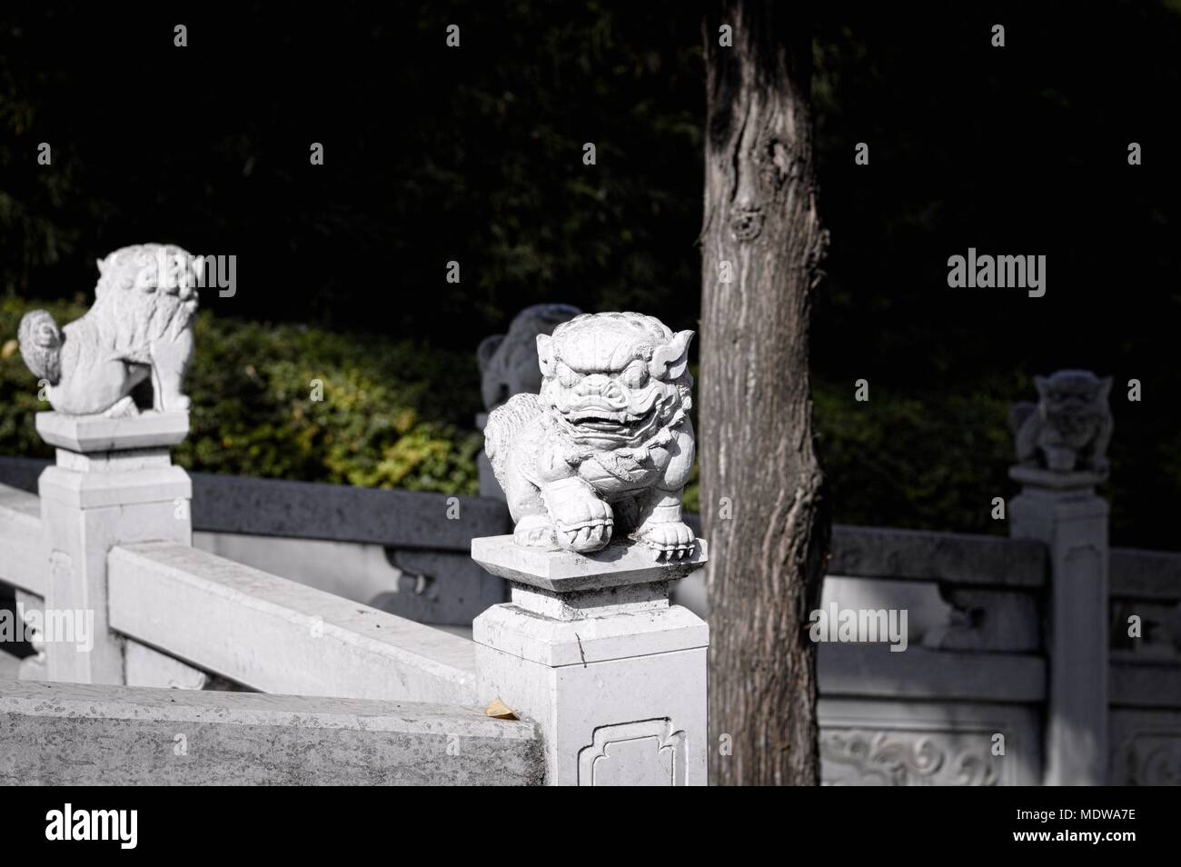 Dragon Gargoyle in the Buddhist Temple (Kunming, Yunnan, China Stock ...