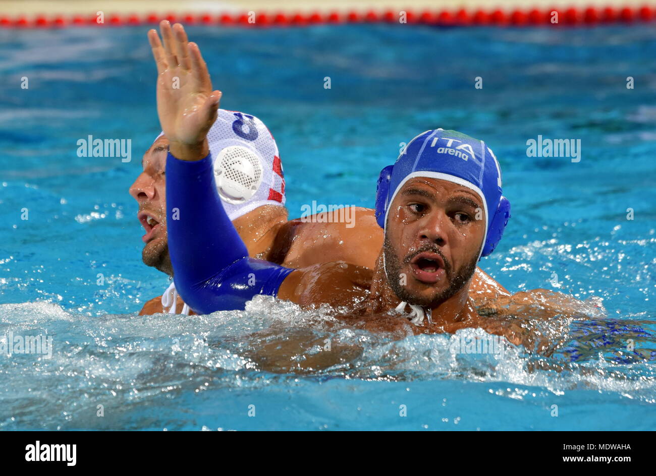Budapest, Hungary - Jul 25, 2017. BODEGAS Michael Alexandre (ITA) (in ...