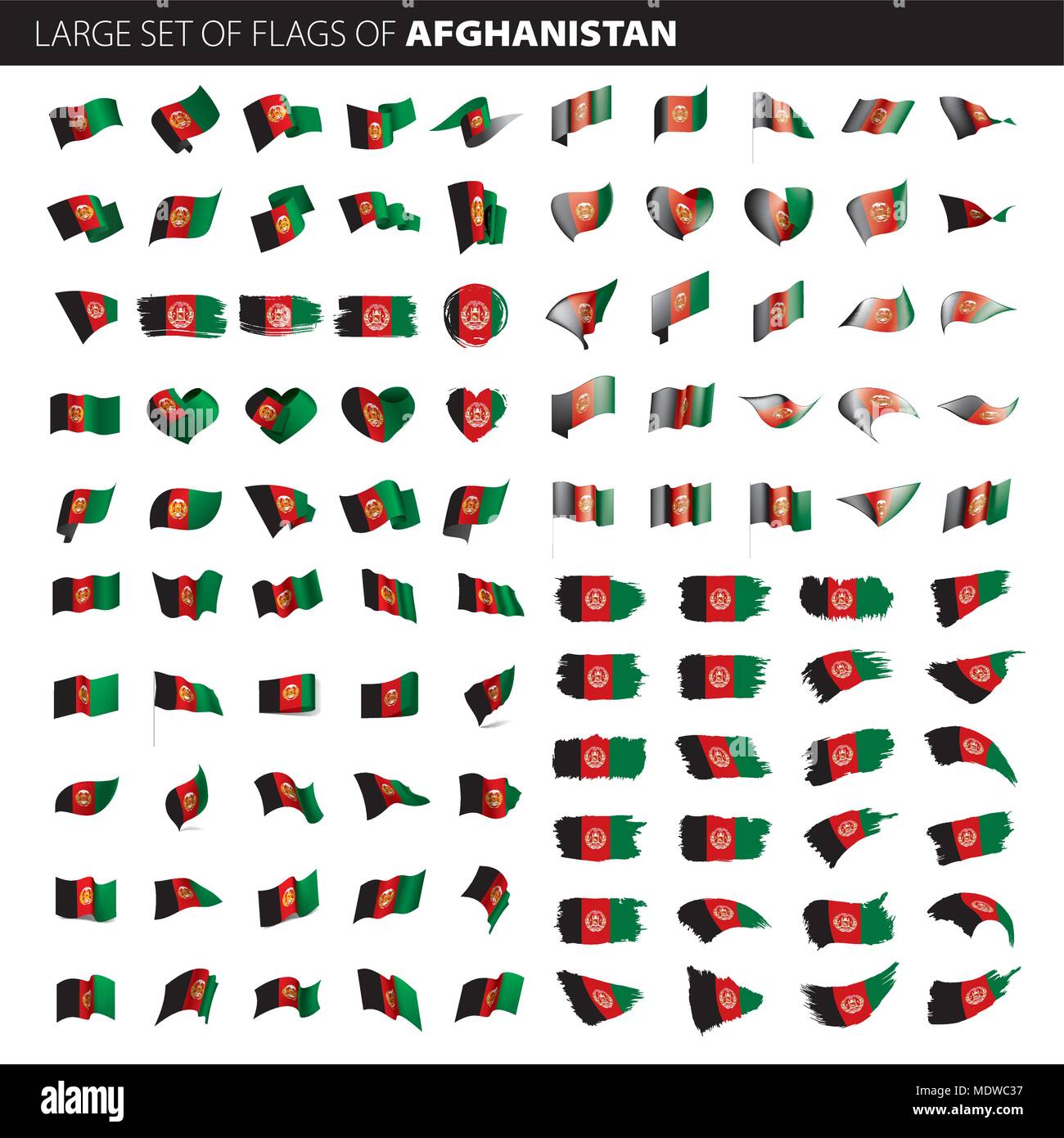 Afghanistan flag, vector illustration Stock Vector Image & Art - Alamy