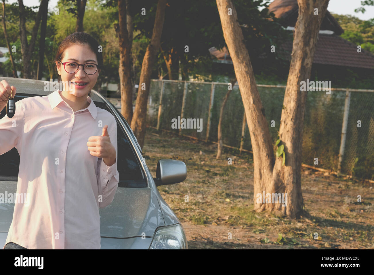 Asian female driver hi-res stock photography and images - Alamy