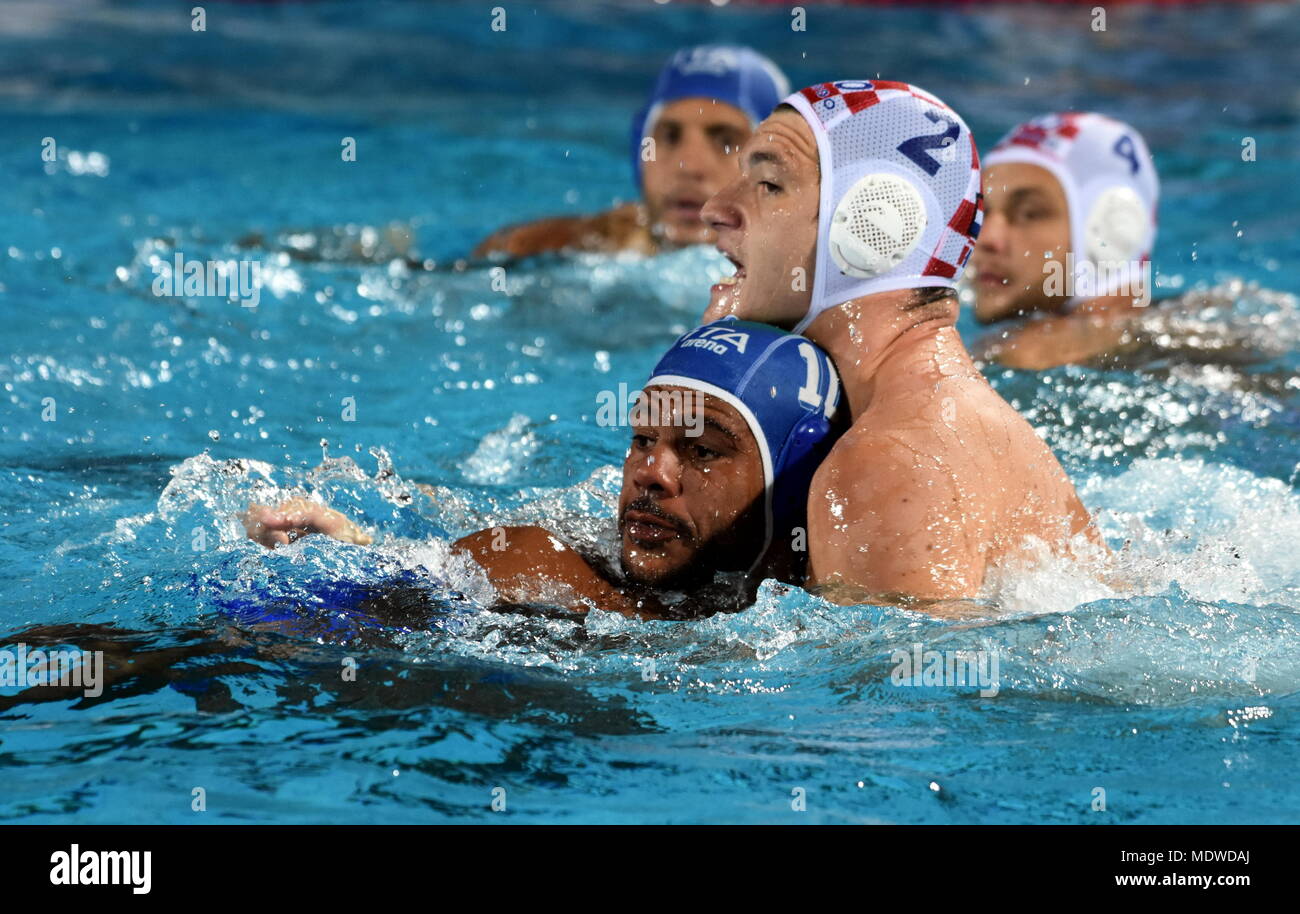 Budapest, Hungary - Jul 25, 2017. BODEGAS Michael Alexandre (ITA) (in ...