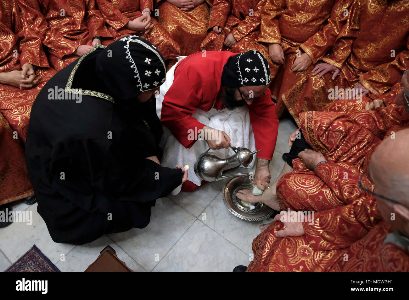 Foot washing ceremony hi-res stock photography and images - Alamy