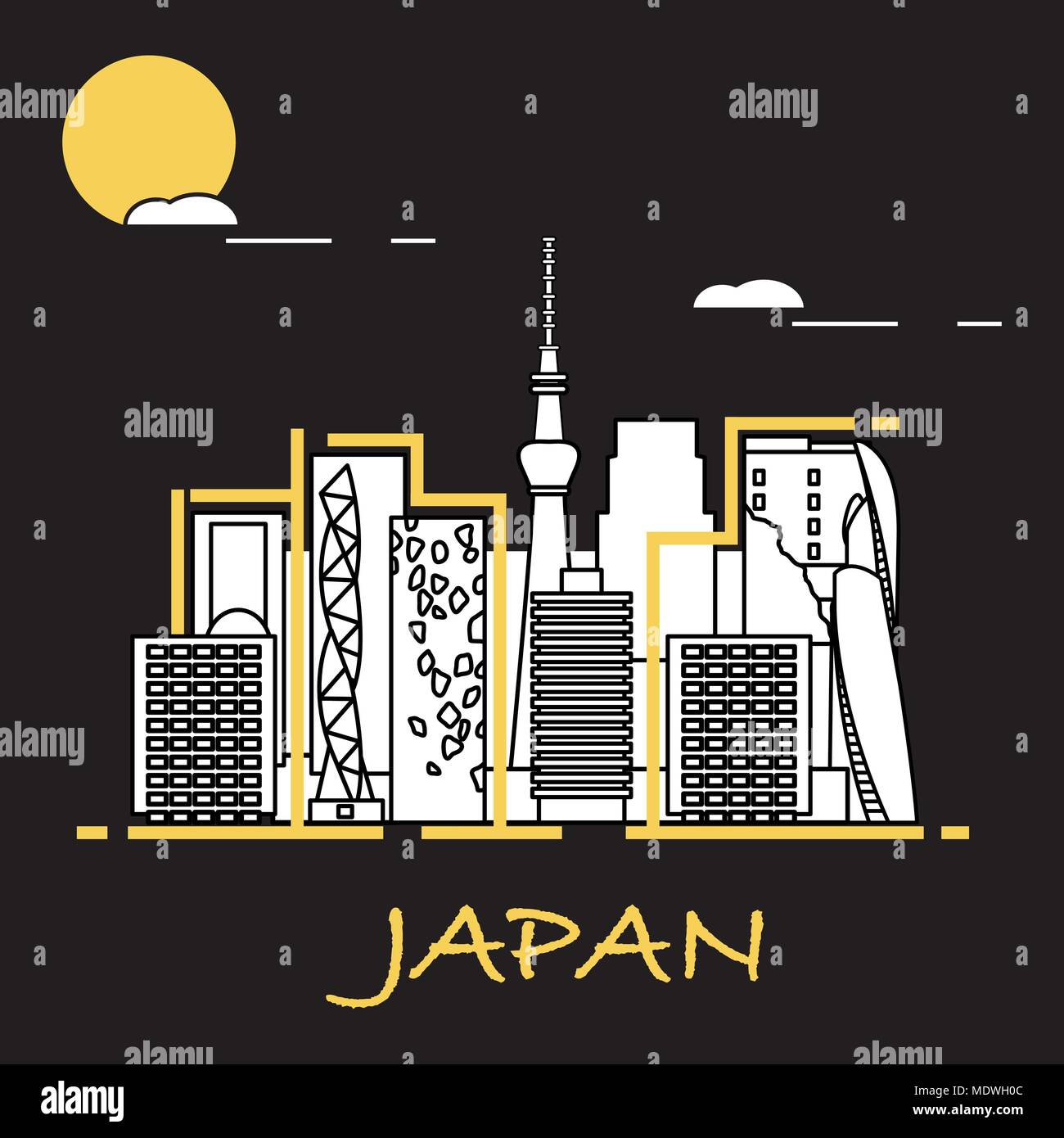 Spiral building tokyo hi-res stock photography and images - Alamy