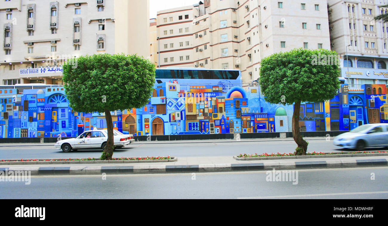 Streets of Mecca city in Saudi Arabia Stock Photo - Alamy