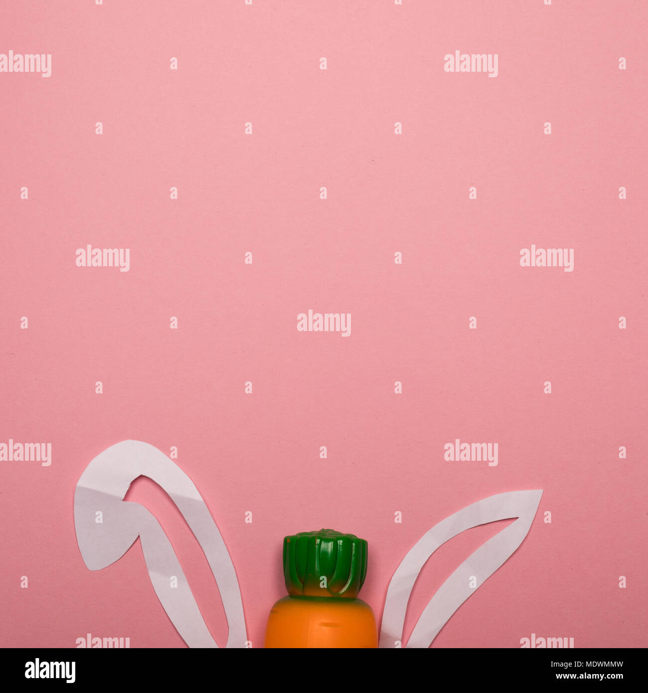 Abstract rabbit on the pink background Stock Photo - Alamy
