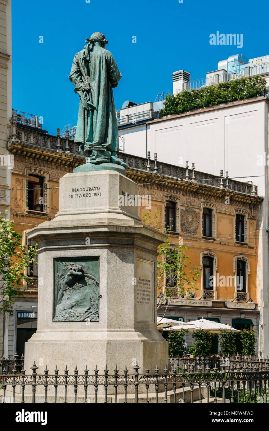 Cesare beccaria statue hi-res stock photography and images - Alamy