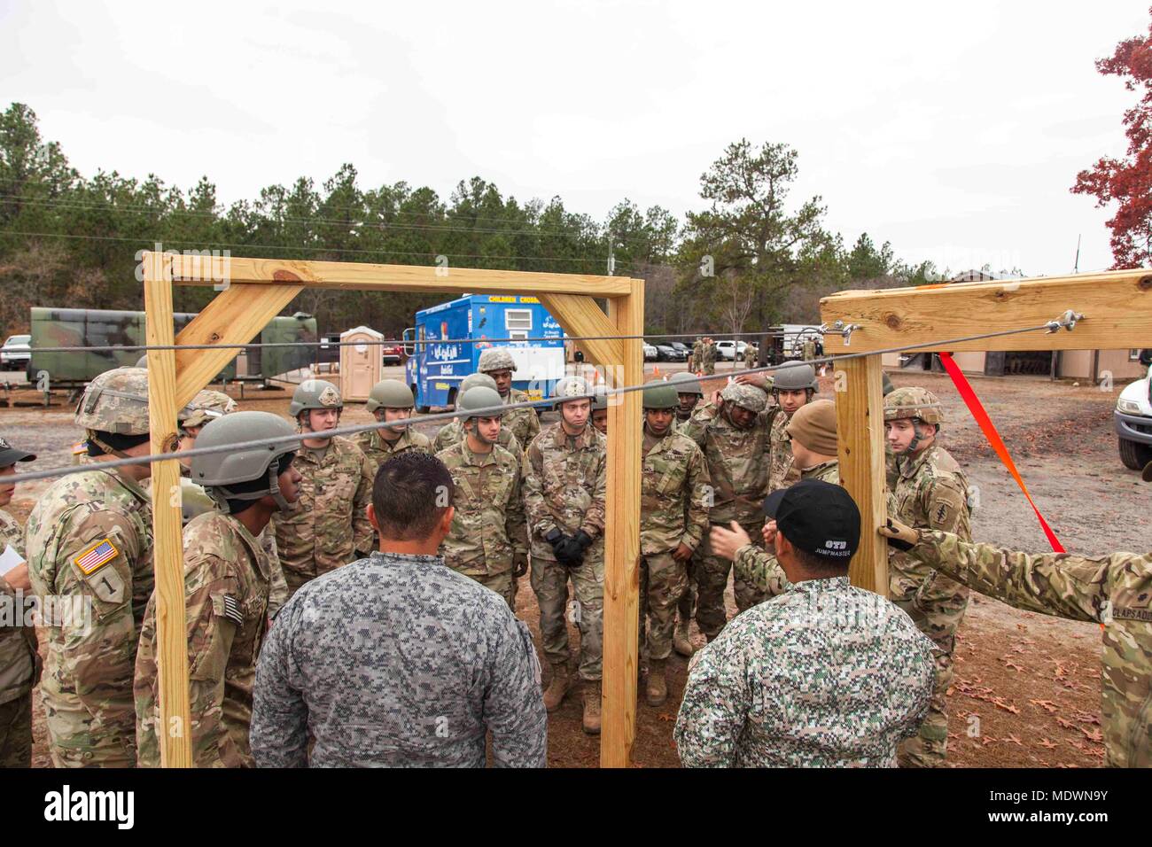 U.S. Army paratroopers conduct airborne familiarization during the 20th ...