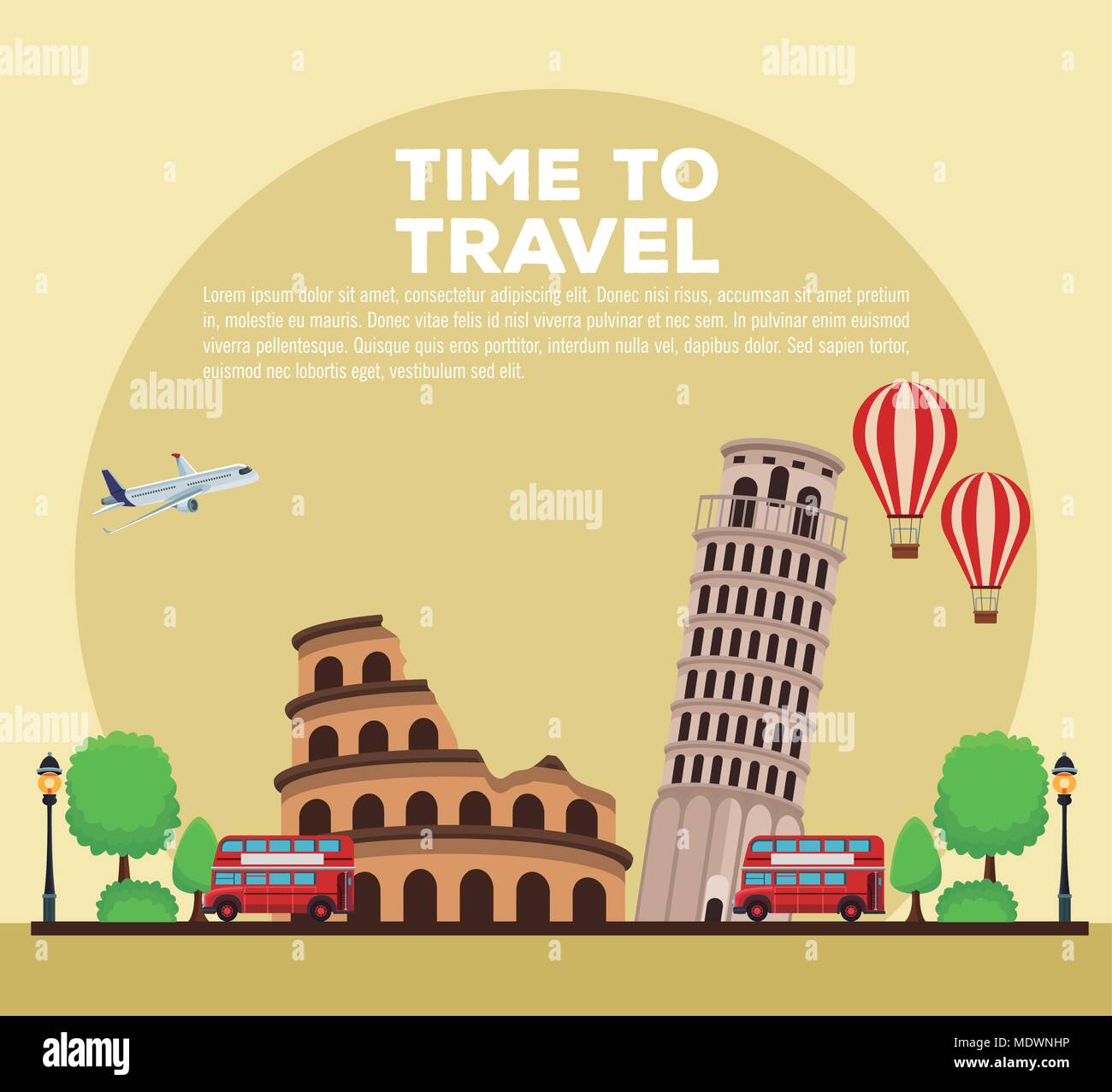Time to travel infographic Stock Vector Image & Art - Alamy