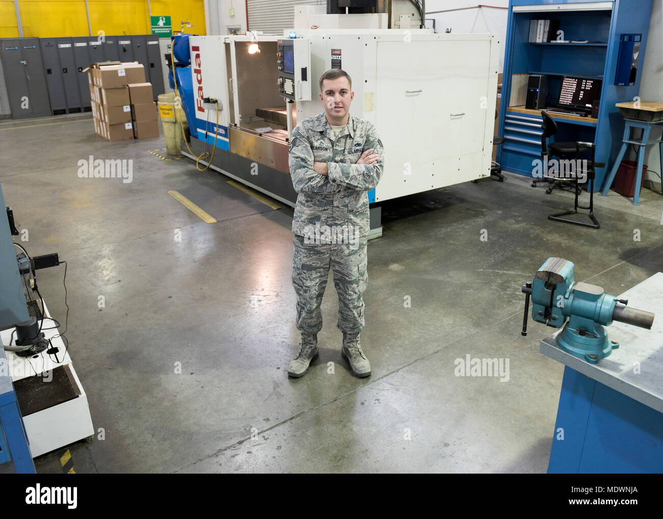 Staff Sgt. Joshua Pearson, 60th Maintenance Squadron metals technoloy ...