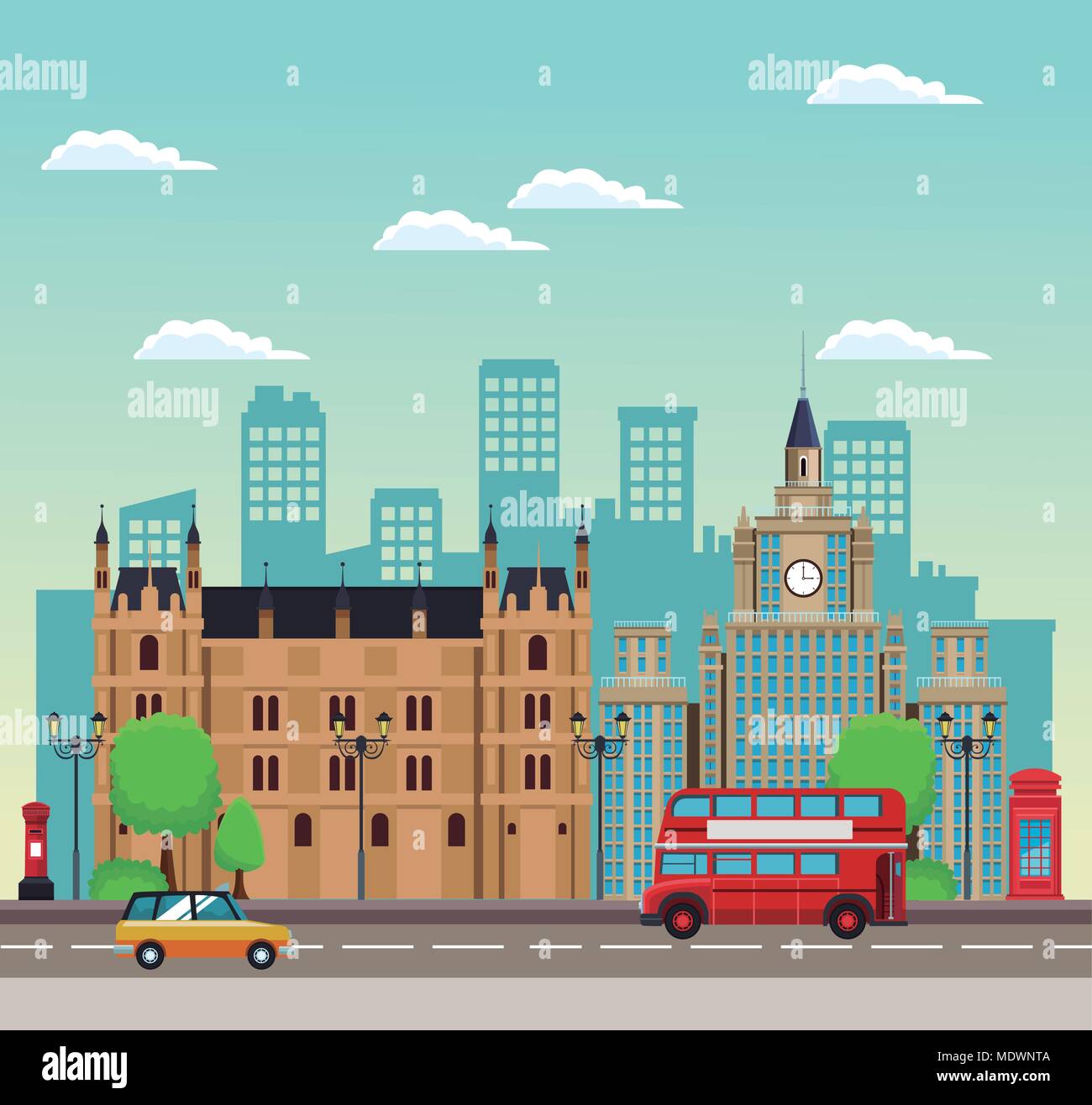 Beautiful buildings london Stock Vector Images - Alamy