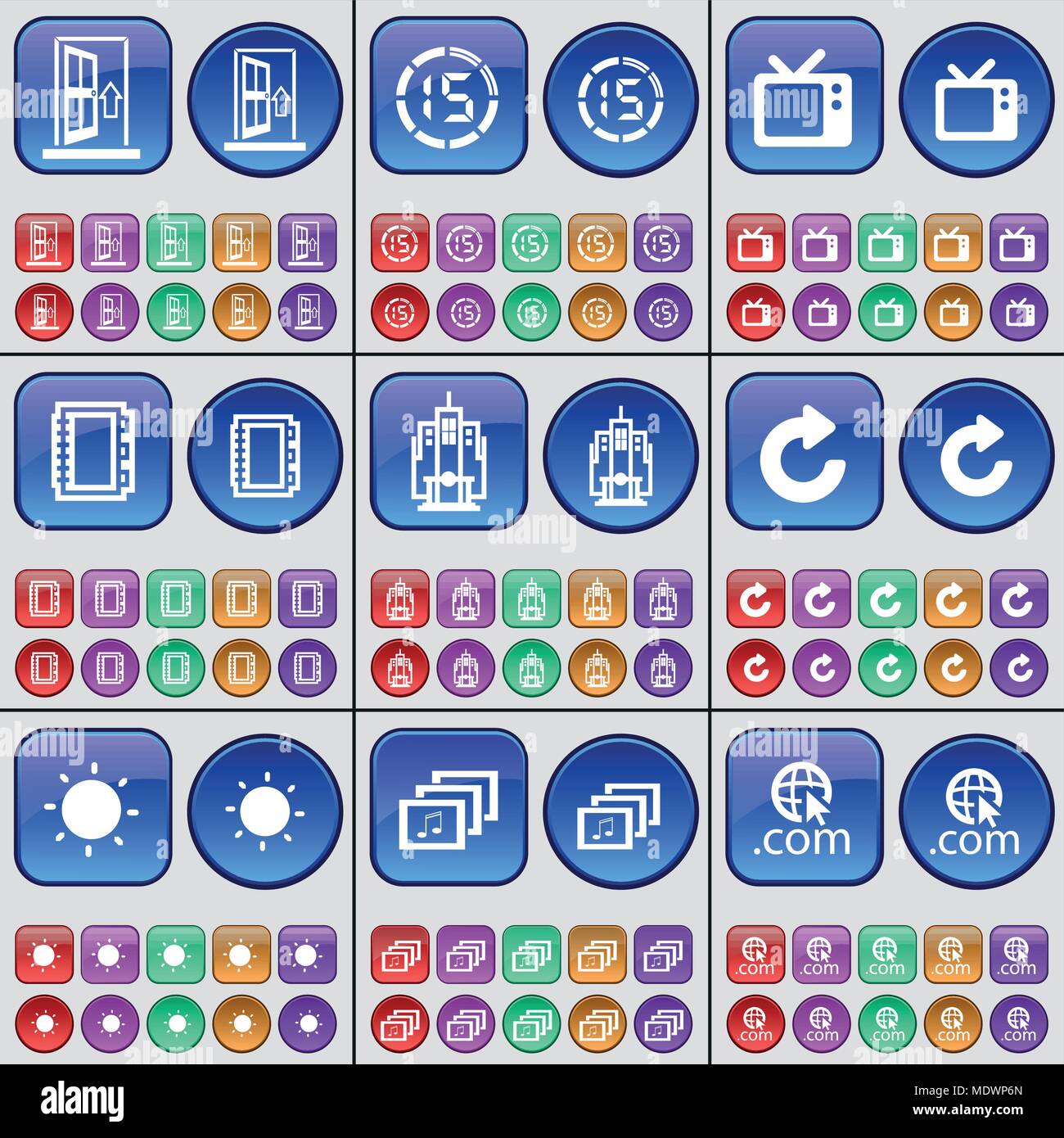 Tv door to door Stock Vector Images - Alamy